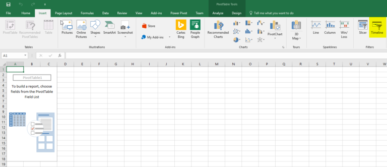 Timeline Excel : We can't create timeline because report doesnt have field formatted as Date ...